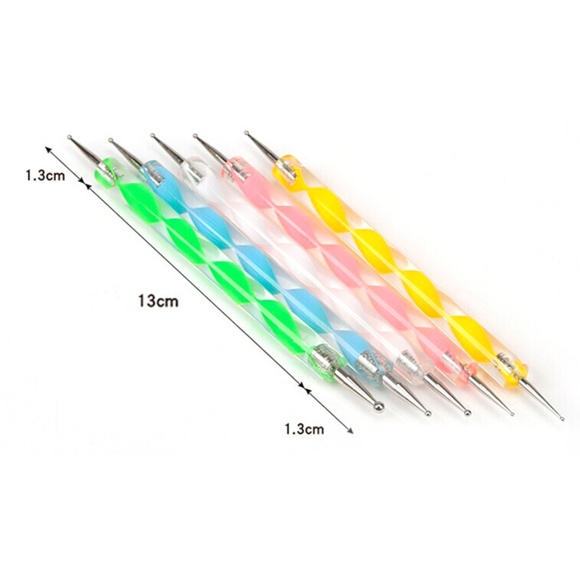 Accessories | Nwot 2 Way Nail Dotting Pens 5 Pc Set | Poshmark